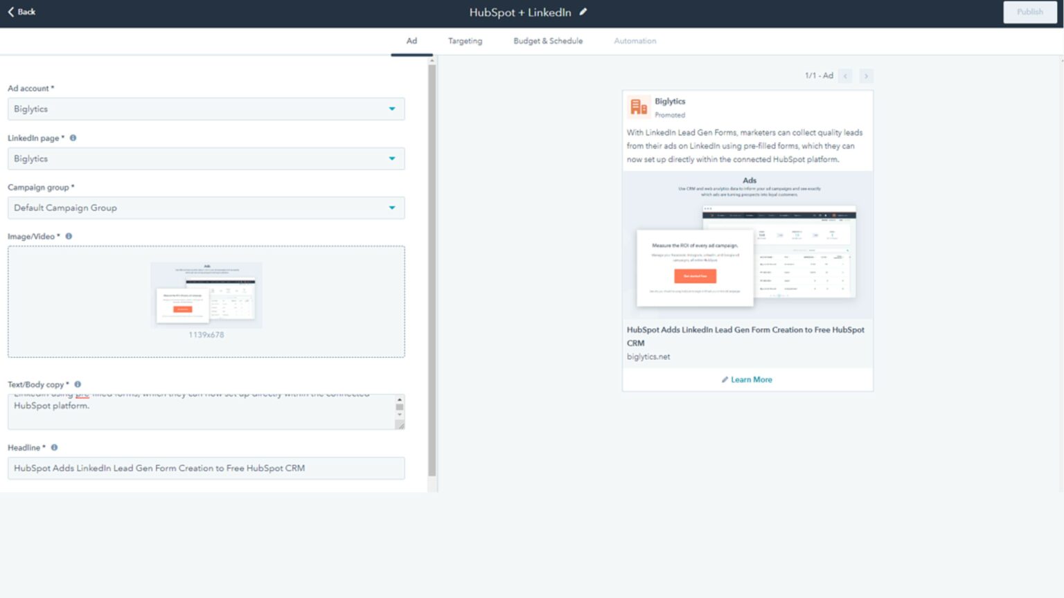 HubSpot adds LinkedIn Lead Gen Form Creation - Entireweb Articles